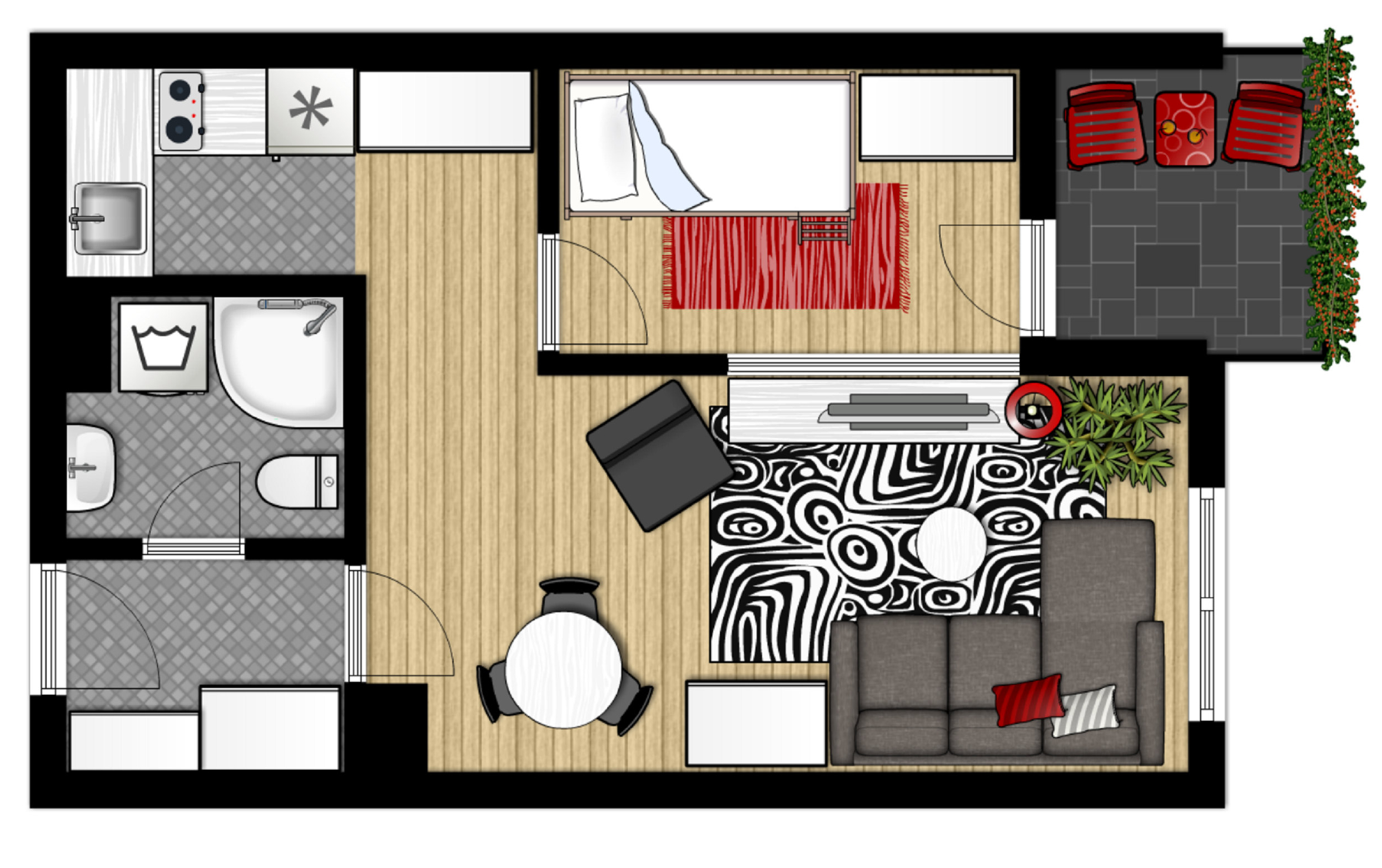 Garsonjera na planini kao vikendica - Saveti arhitekte na sredidom.com